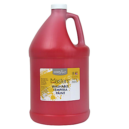 Little Masters Washable Tempera Paint 128 Oz Red Pack Of 2 - Office Depot