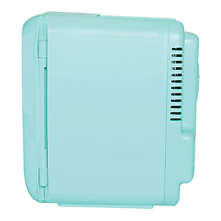 Emerson 6 Can 4.2 Cubic Feet Portable Mini Fridge Cooler Turquoise ...