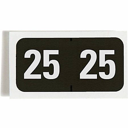 Smead ETYJ Color Coded Year Labels 25 34 H x 1 12 W Black 500 Roll ...