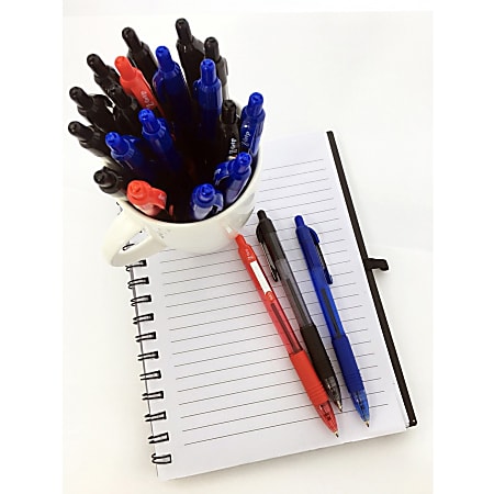 Zebra Pen Z Grip Retractable Ballpoint Pens Pack Of 24 Medium Point 1.0 ...