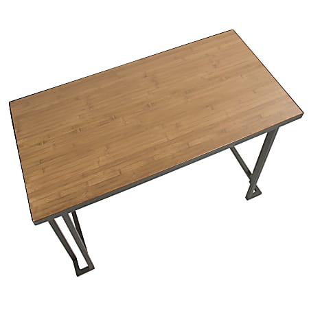 Lumisource Roman Industrial Counter Table Rectangular NaturalGray ...