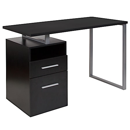 Flash Furniture 47 W Harwood Computer Desk Dark Ash - Office Depot