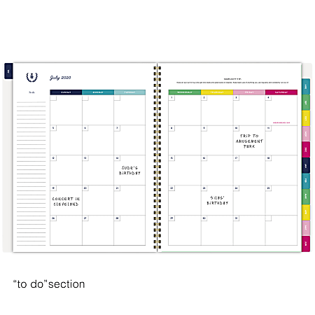 AT-A-GLANCE® Emily Ley Simplified Academic Weekly/Monthly Planner, 8-1/ ...