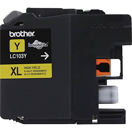 Brother LC103 Yellow Ink Cartridge LC103Y - Office Depot