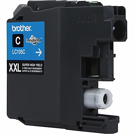 Brother LC105 Cyan High Yield Ink Cartridge LC105C - Office Depot