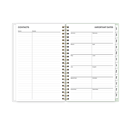 2025 Blue Sky WeeklyMonthly Planning Calendar 5 x 8 Millie Pink January ...