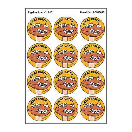 Trend Retro Scratch n Sniff Stinky Stickers Great CatchPigskin Scent 24 ...
