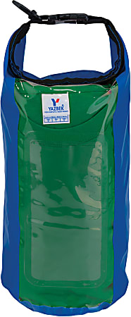Custom Promotional Waterproof 5 Liter Bag With Clear Pocket - Office Depot