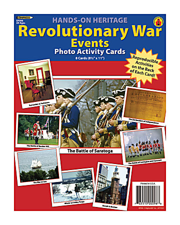 Edupress Hands On Heritage Photo Activity Cards Revolutionary War ...