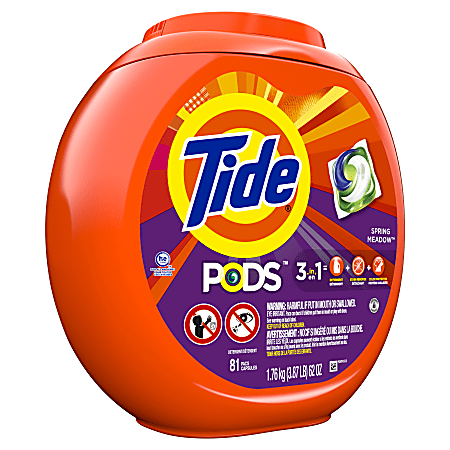 Tide PODS Liquid Laundry Detergent Soap Pacs 62 Oz Spring Meadow Scent ...