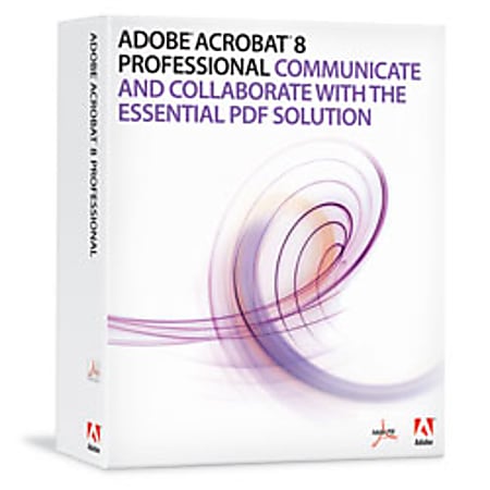 Adobe Acrobat 8.0 Professional Upgrade Version Traditional Disc ...