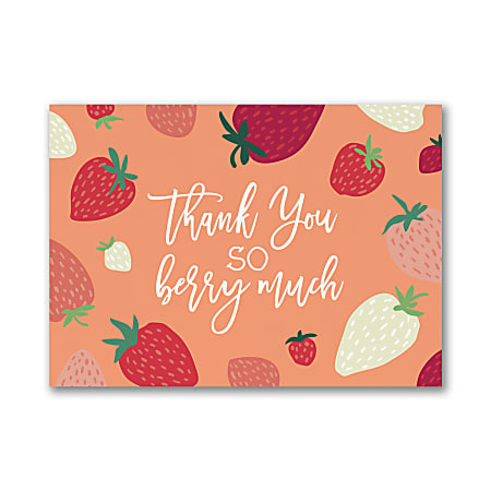 All Occasion Thank You Fun Fruity Greeting Card Assortment With Blank ...