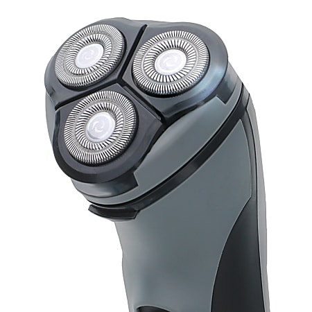 Barbasol Mens Rechargeable Dry Rotary Shaver With Pop Up Trimmer Black ...