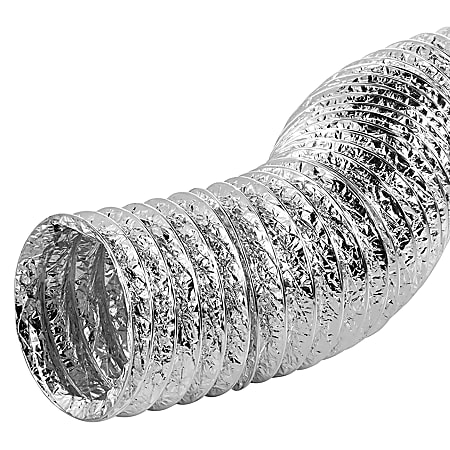 Lambro 4 x 25 Foil Flex Duct For General Exhaust Applications Silver ...