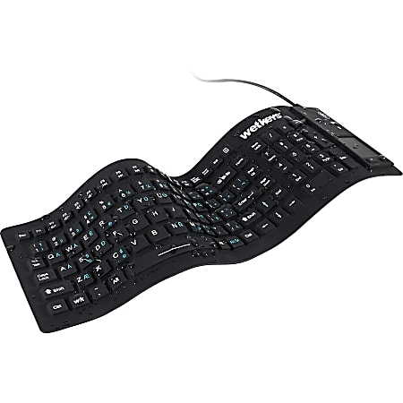 Flexible Silicone Waterproof Touchpad USB Keyboard WetKeys Flex Touch ...