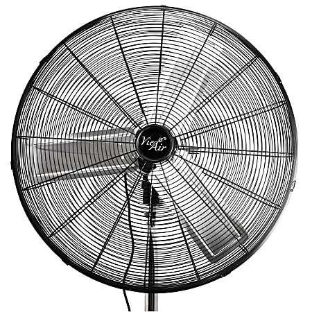 Vie Air 30 Industrial Heavy Duty Pedestal Oscillating Metal Stand Fan ...