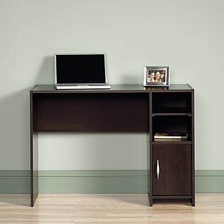 Sauder Beginnings 41 W Basic Computer Desk Cinnamon Cherry ODP Business Solutions
