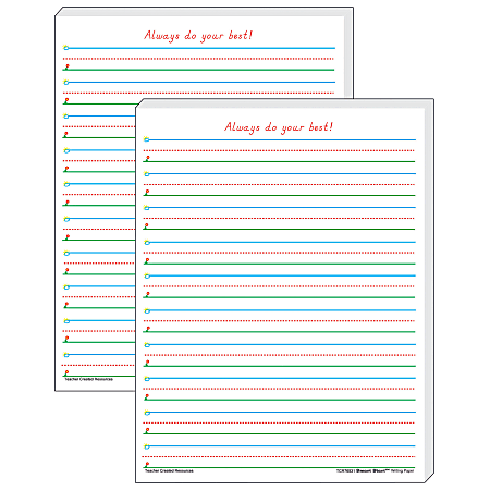 Teacher Created Resources Smart Start 1 2 Writing Paper 8 12 x 11 ...