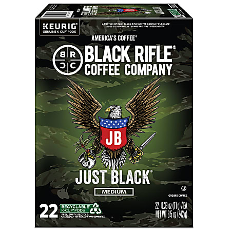 Keurig Black Rifle Coffee Company K Cup Pods Just Black Medium Roast ...