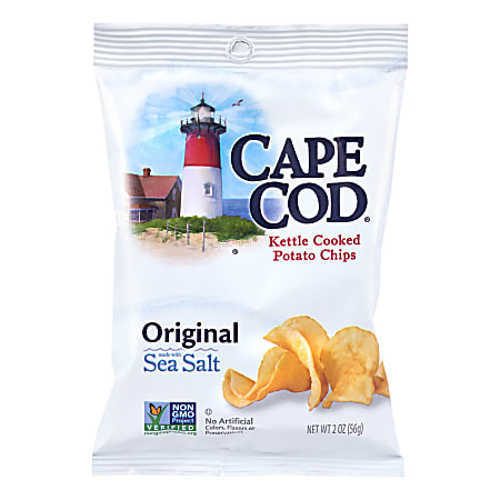 Cape Cod Original Potato Chips 2.0 Oz Case Of 6 Bags - Office Depot