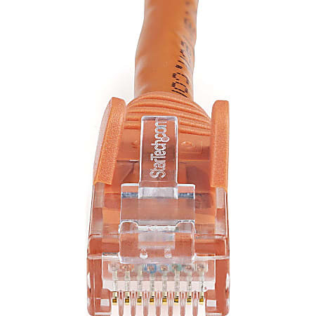 StarTech.com 2ft Orange Cat6 Patch Cable with Snagless RJ45 Connectors ...