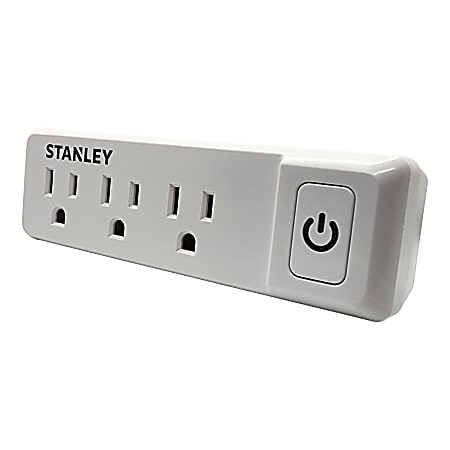 Stanley PlugMax ECO 30316 3 Outlet Wall Adapter White - Office Depot
