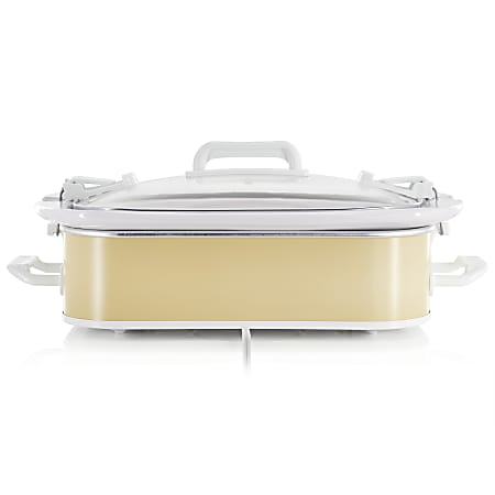 MegaChef 3.5 Quart Casserole Slow Cooker With 3 Temperature Settings ...
