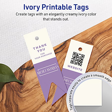 Avery Print To The Edge Flag Tags With Sure Feed Technology 1 x3 ...