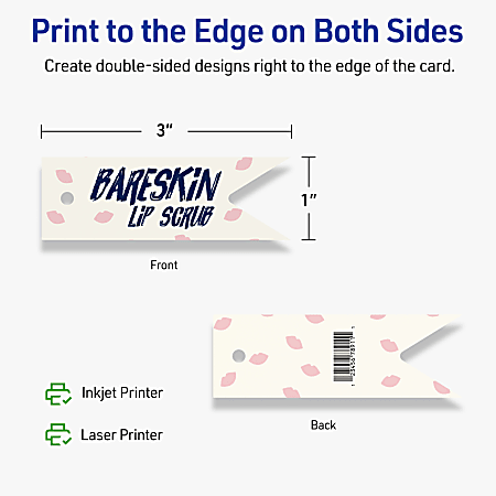 Avery Print To The Edge Flag Tags With Sure Feed Technology 1 x3 ...