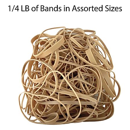 Office Depot Brand Rubber Bands 54 Assorted Sizes Crepe 14 Lb. Bag ...