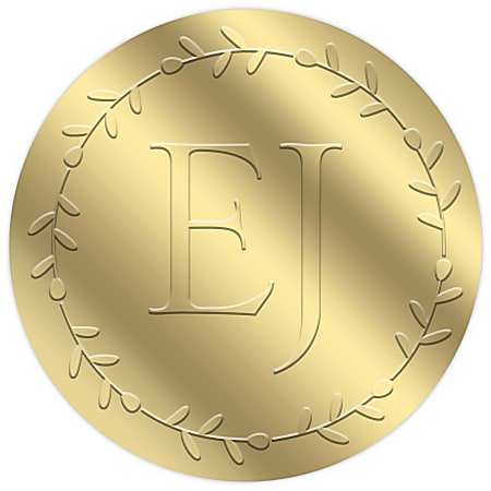 Custom Blind-Embossed Labels And Stickers, Foil Stock, 3" Circle, Box ...