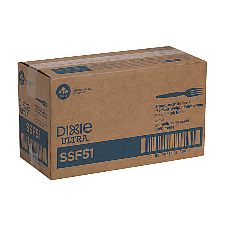 DIXIE MEDIUM WEIGHT POLYSTYRENE DISPOSABLE PLASTIC FORKS GRAB N GO BY ...