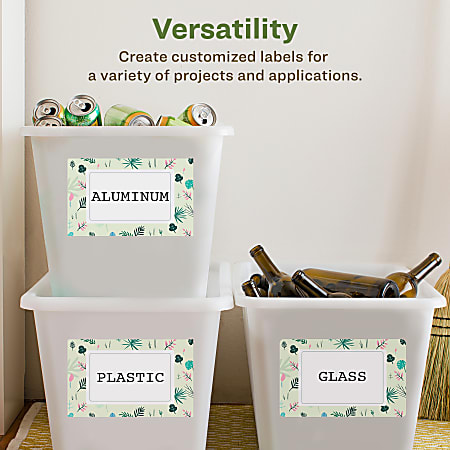 Avery Recycled Paper Labels 94258 EWMP25 Rectangle 5 x 7 White Pack Of ...