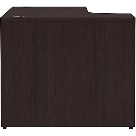 Lorell 72 W Left Corner Credenza Computer Desk Espresso - Office Depot