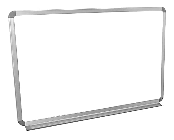 Luxor Magnetic Dry Erase Whiteboard 36 x 24 Aluminum Frame With Silver ...