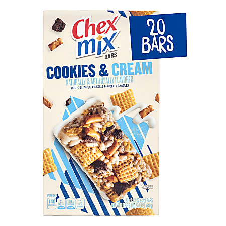 Chex Mix Cookies and Cream Bars 1.13 Oz Pack Of 20 Bars - Office Depot