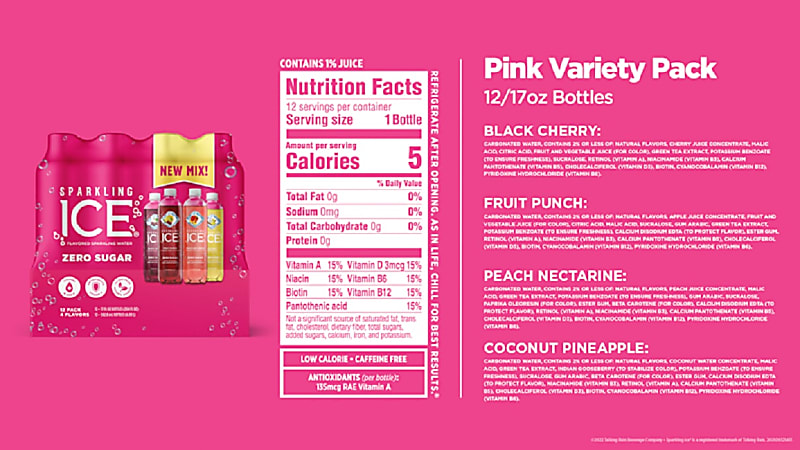 Sparkling Ice Flavored Sparkling Water Variety Pack 17 Fl Oz Pack Of 12 Bottles - Office Depot