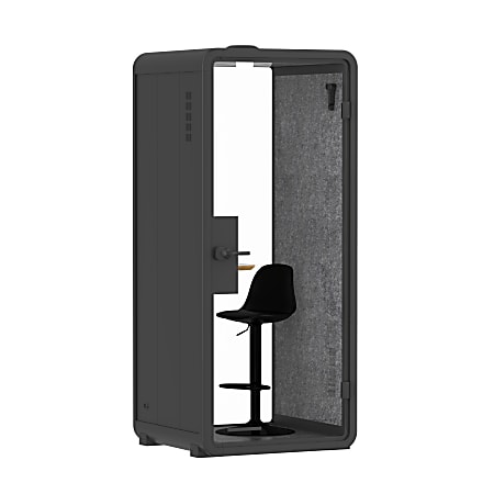 FlexiSpot P1F2G 1 Person Soundproof Booth Gray 93 H x 40 W - Office Depot