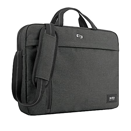 Solo New York Rivington Slim Briefcase With 15.6 Laptop Pocket Gray ...