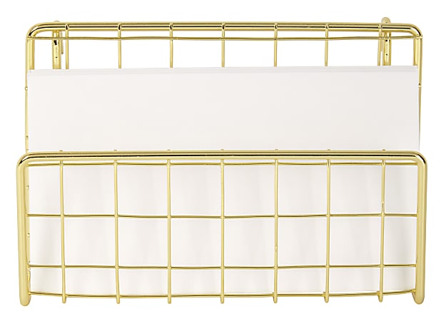 Realspace® Gold Wire Hanging Organizer System, Letter Sorter Attachment