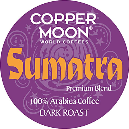Copper Moon World Coffees Single Serve Coffee K Cup Sumatra Blend ...
