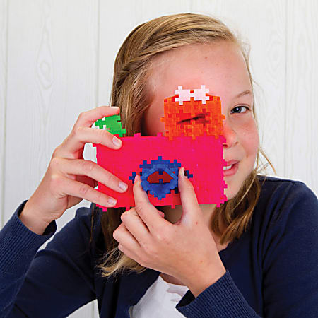 Plus Plus 1200 Piece Open Play Set Neon - Office Depot