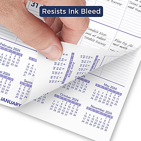 2024 AT A GLANCE Monthly Wall Calendar 20 x 30 January To December 2024 ...