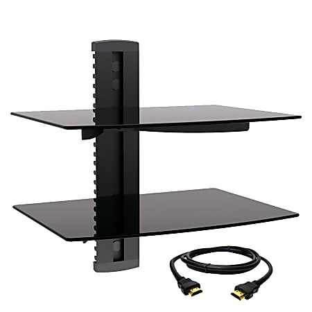Wall mount glass stand for dvd player store