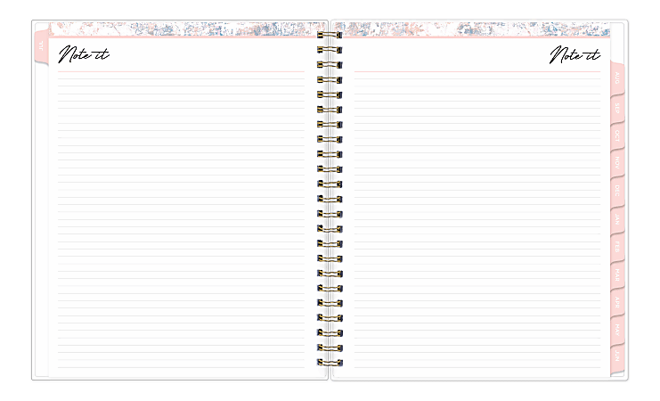 Noteworthy Academic WeeklyMonthly Calendar 7 x 9 Maquel July 2019 June ...