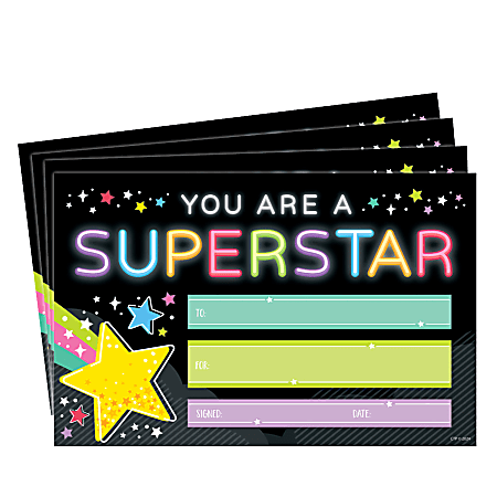 Creative Teaching Press Awards Star Bright Superstar 30 Awards Per Pack ...