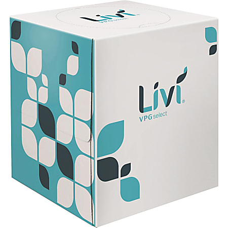 Livi VPG Facial Tissues 2 Ply White Virgin Fiber Embossed Absorbent For ...