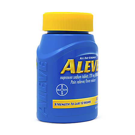 Aleve All Day Strong Naproxen Sodium 220mg Bottle Of 320 Tablets - Office Depot
