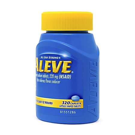 Aleve All Day Strong Naproxen Sodium 220mg Bottle Of 320 Tablets ...