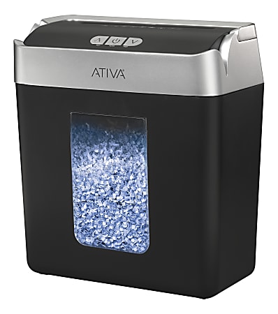 Ativa 8 Sheet Micro Cut Lift Off Shredder With Handle OMM83B - Office Depot